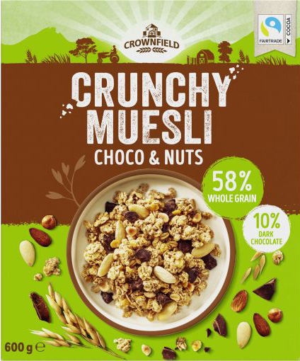 CROWNFIELD (LIDL) CRUNCHY MUESLI CHOCO & NUTS: análise e opinião | DECO ...
