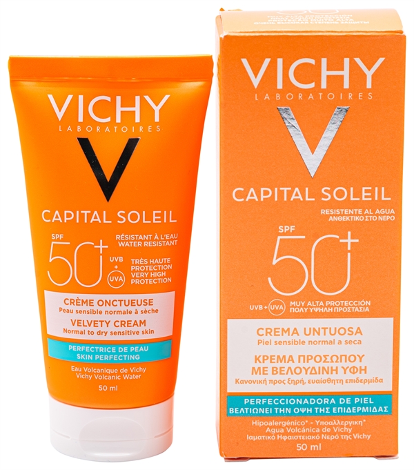 VICHY VICHY CAPITAL SOLEIL CREME UNTUOSO ROSTO SPF50+: teste e opinião