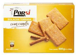 PORSI (INTERMARCHÉ) BOLACHA TORRADA COM CANELA: teste|DECO PROteste